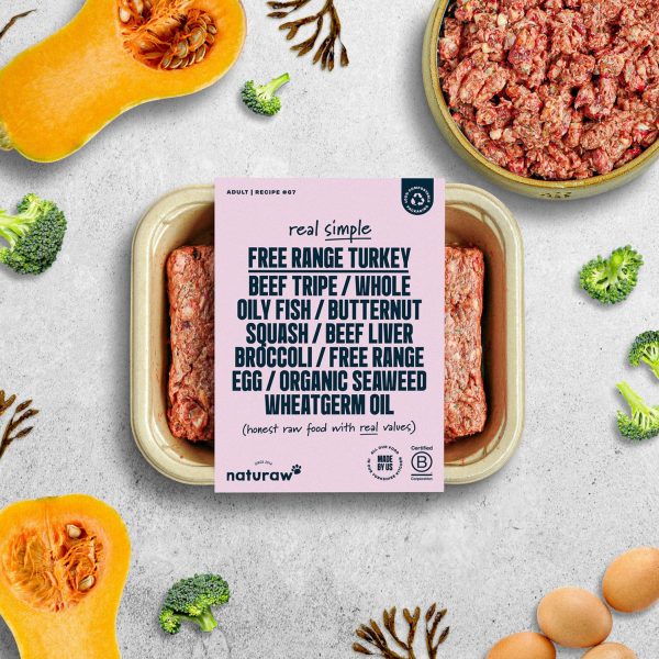 Naturaw - Real Simple Free Range Turkey 500g - Paws Naturally